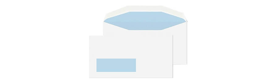 DL & C5 Gummed Envelopes | Green Franking